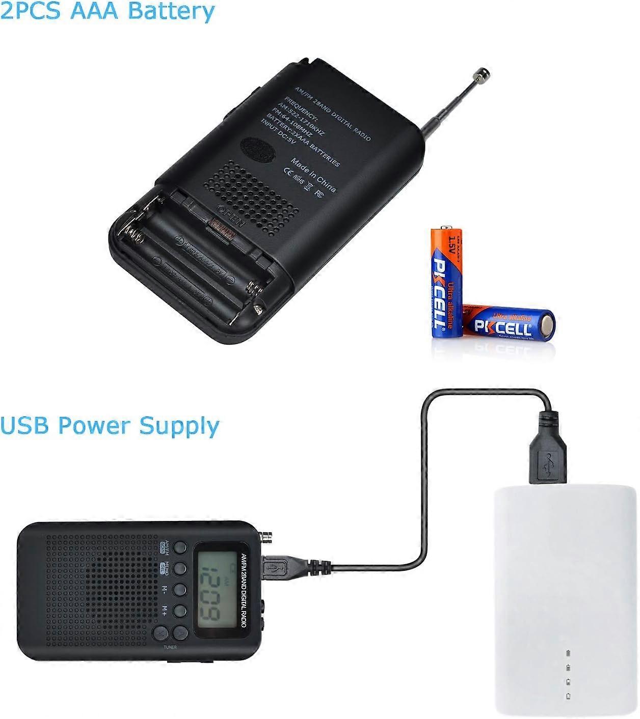 2025 New l-328 Small Portable Radio, Rechargeable Portable Radio with ...