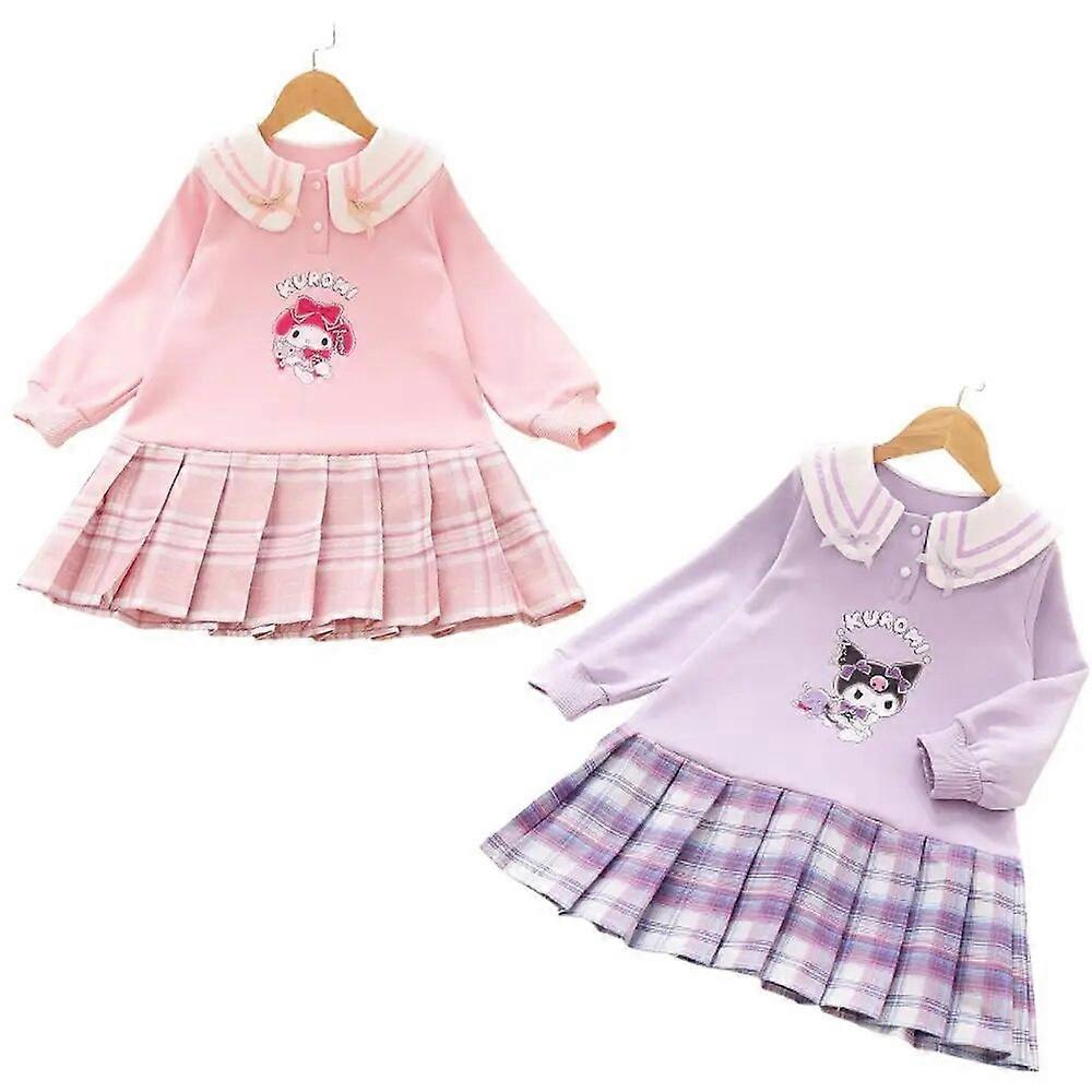 Sanrio Girls My Melody Jk Uniform Dress Kuromi Kids Pleated Skirt Anime ...