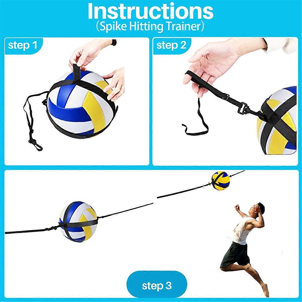 Volleyball Training Aid, Volleyball Spike Hitting Serving Trainer ...