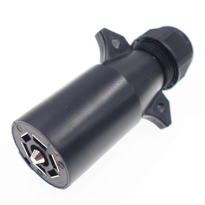 RV 7 Pin Trailer Plug Detachable 7 Way Round RV-Style Trailer Side ...