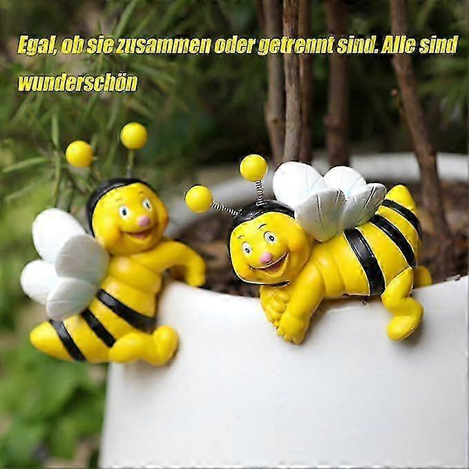2pcs Decorative Bees - Garden Decoration Bee Figures Spring Garden ...