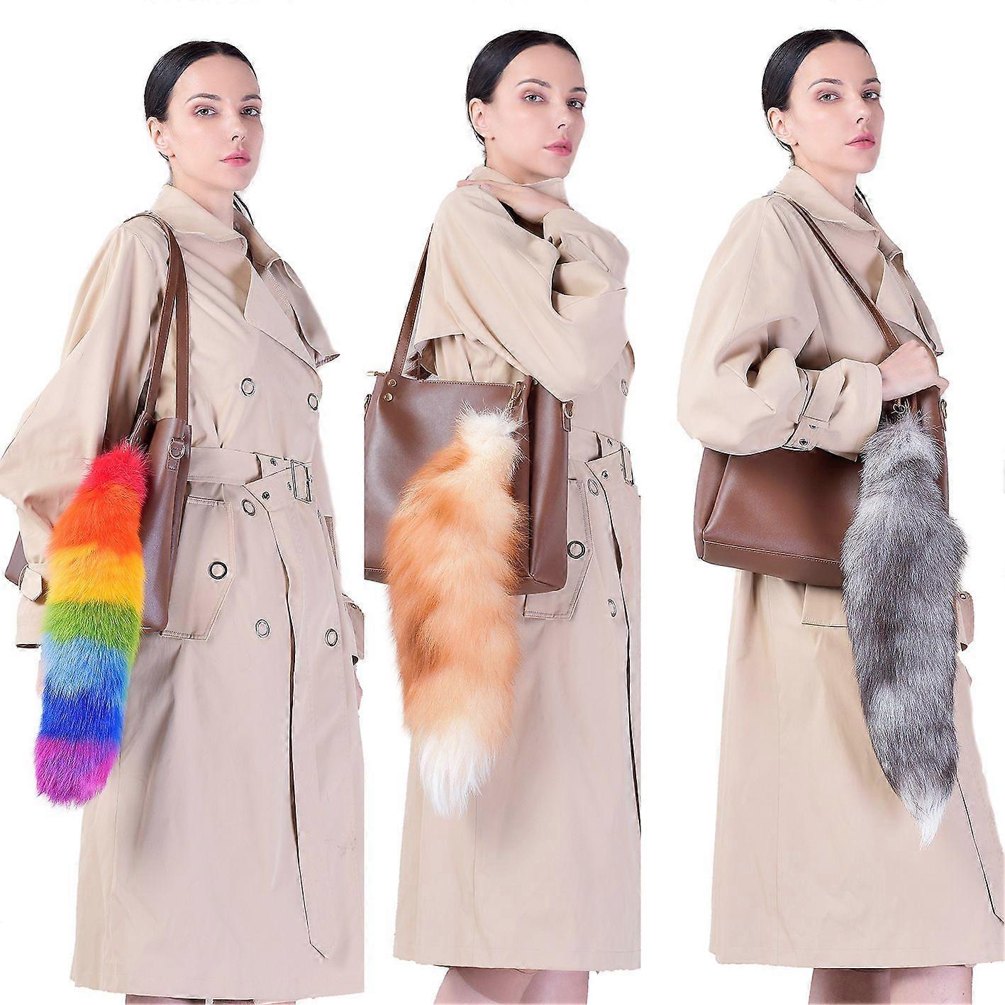 Fox Tail Pendant Approx. 40 Cm Animal Tail Extra Large Key Chain Fur ...