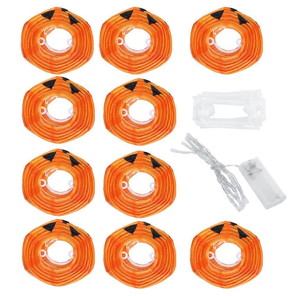 1.2M 10LED Lantern Shaped String Lights Halloween Lights Outdoor Indoor Garden DecorationPumpkin ...