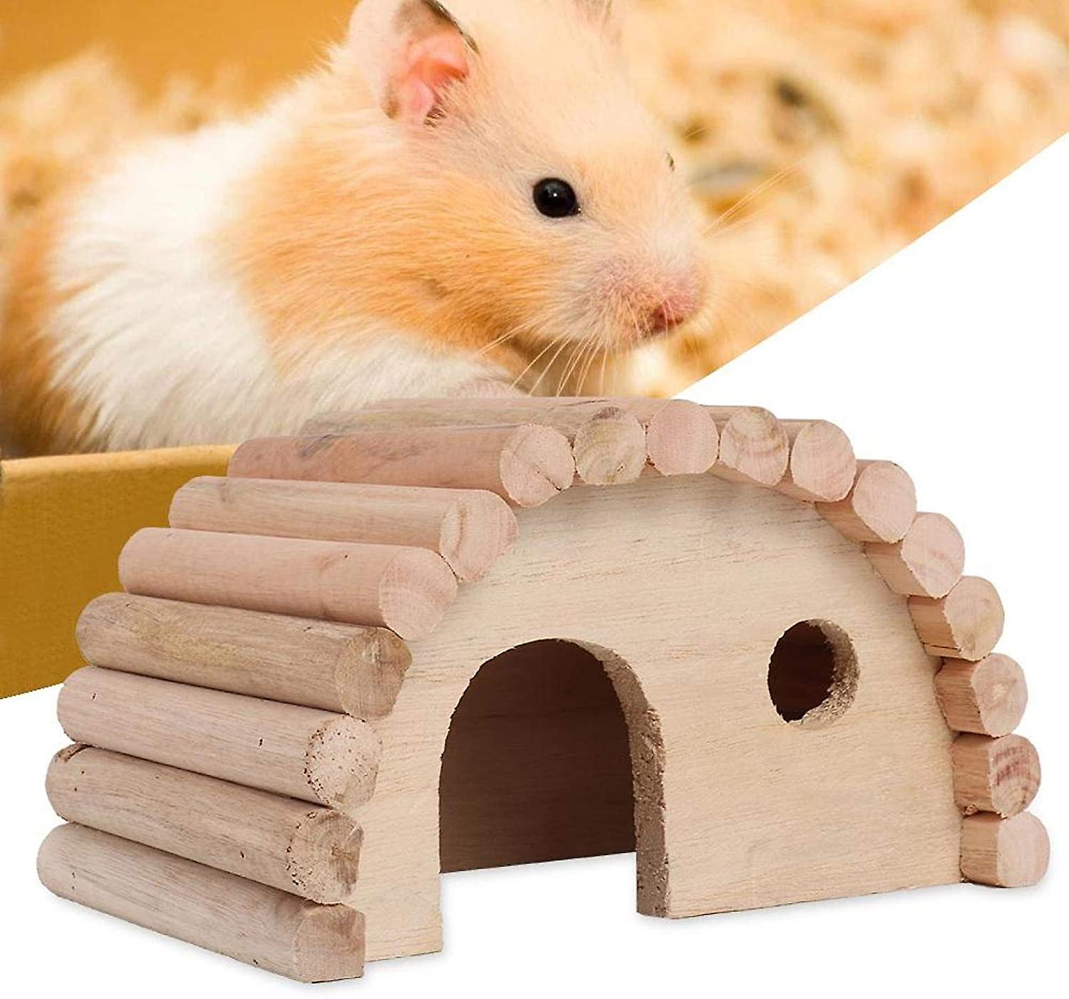 Wooden Hamster House, Wooden House For Hamsters Or Gerbils, Small ...