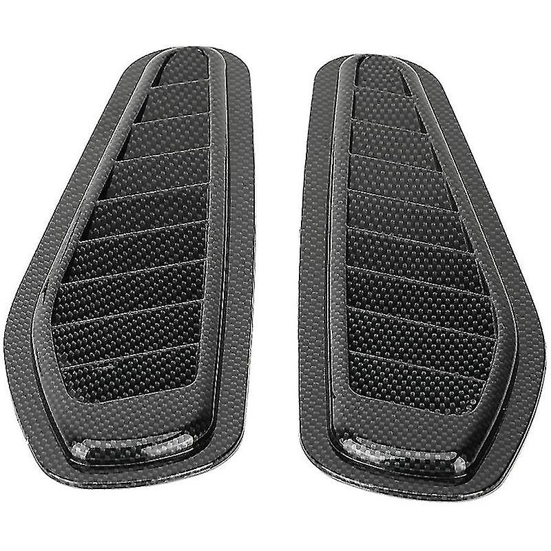 Universal Carbon Fiber Car Air Flow Intake Cover - Decorative Scoop ...