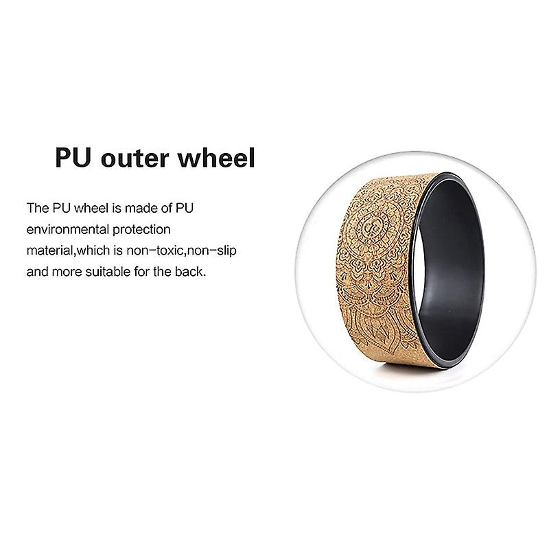 Yoga Wheel Roller Back Roller For Back Pain Relief For Dharma Yoga Pose ...