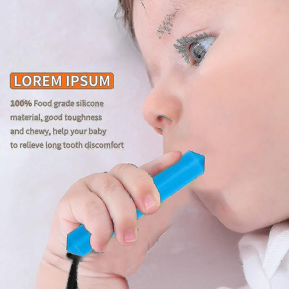 3 Pcs Chew Chew Crayon Sensory Necklace - Best For Kids Or Adults That ...