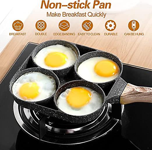 4 Slot Pan, Pancake Pan, Small Egg Pan Nonstick Aluminum Pancake Pan ...