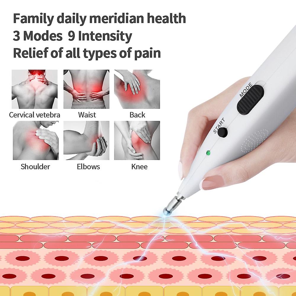 9 Levels Auto Find Point Electronic Acupuncture Pen Relief Pain Tools ...