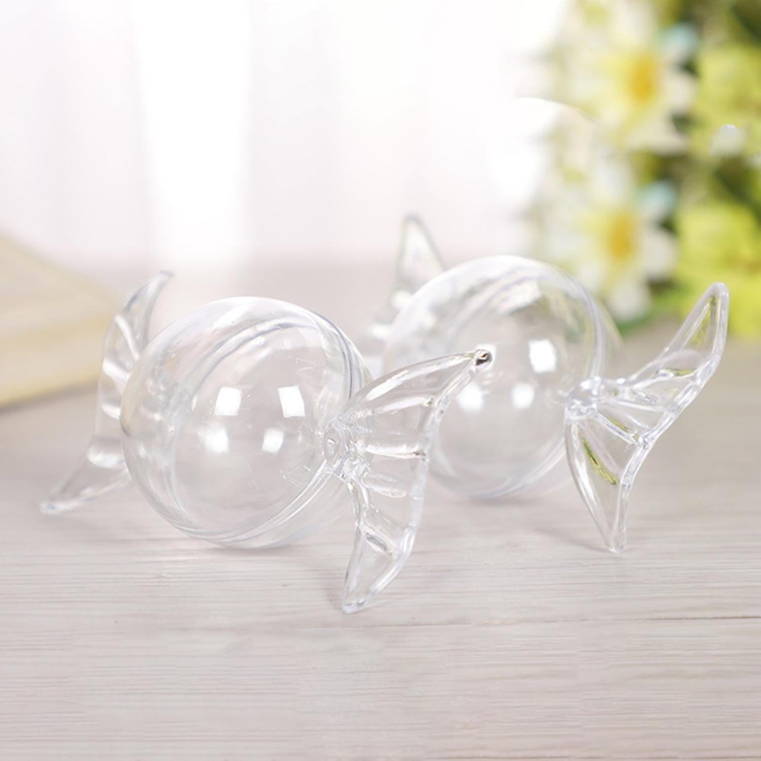 12Pcs/Bag Adorable Detachable Candy Box Acrylic Lovely Candy Shape ...