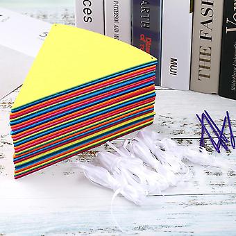 JUSCH 6 Sets Rainbow Pennant Banner Garland Multicolor Bunting Felt ...