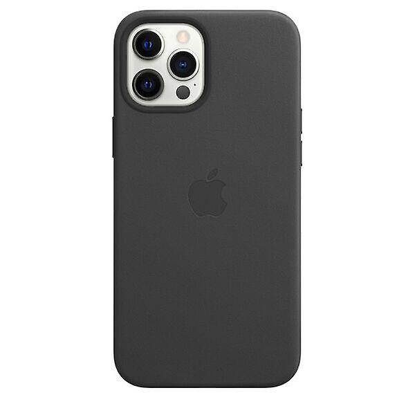 Officiellt Apple iPhone 12 Pro Max läderfodral med Magsafe - Midnight ...