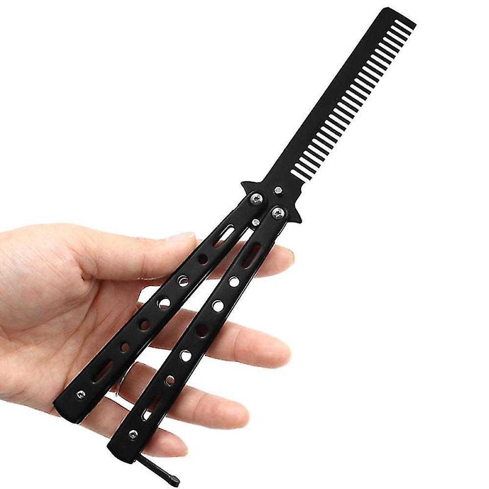 Butterfly Comb, Stainless Steel Comb, Rotatable Balisong Trainer Tool ...