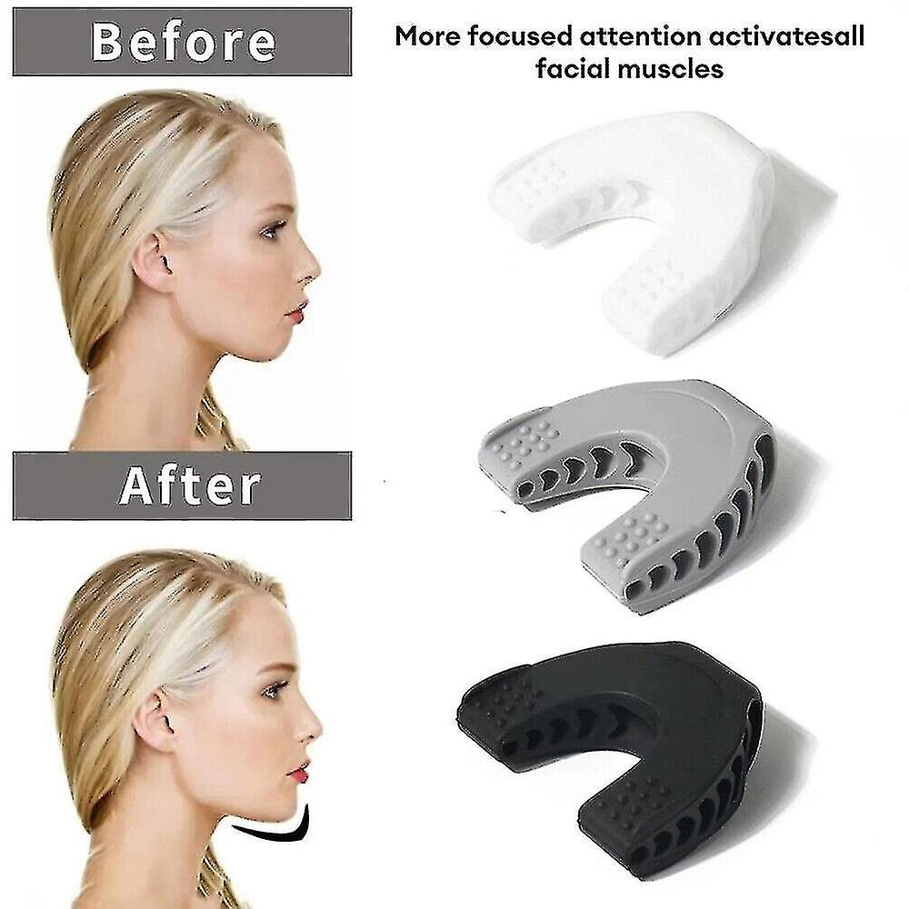 Jaw Exerciser 3 Resistance Levels Silicone Jawline Exerciser For Men ...