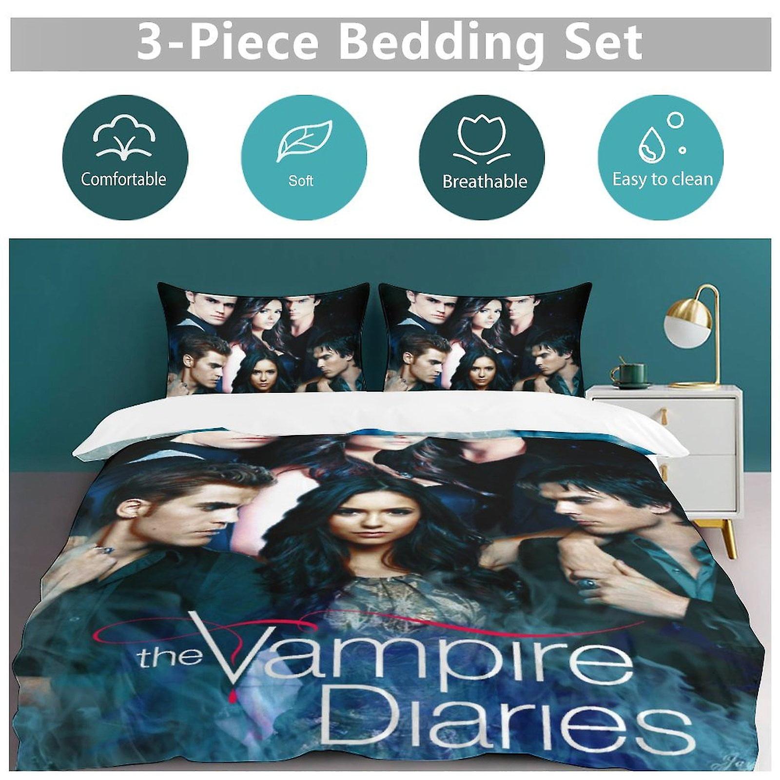 The Vampire Diaries Bed Duvet Cover Microfiber Bedding Sets 3D Printed ...