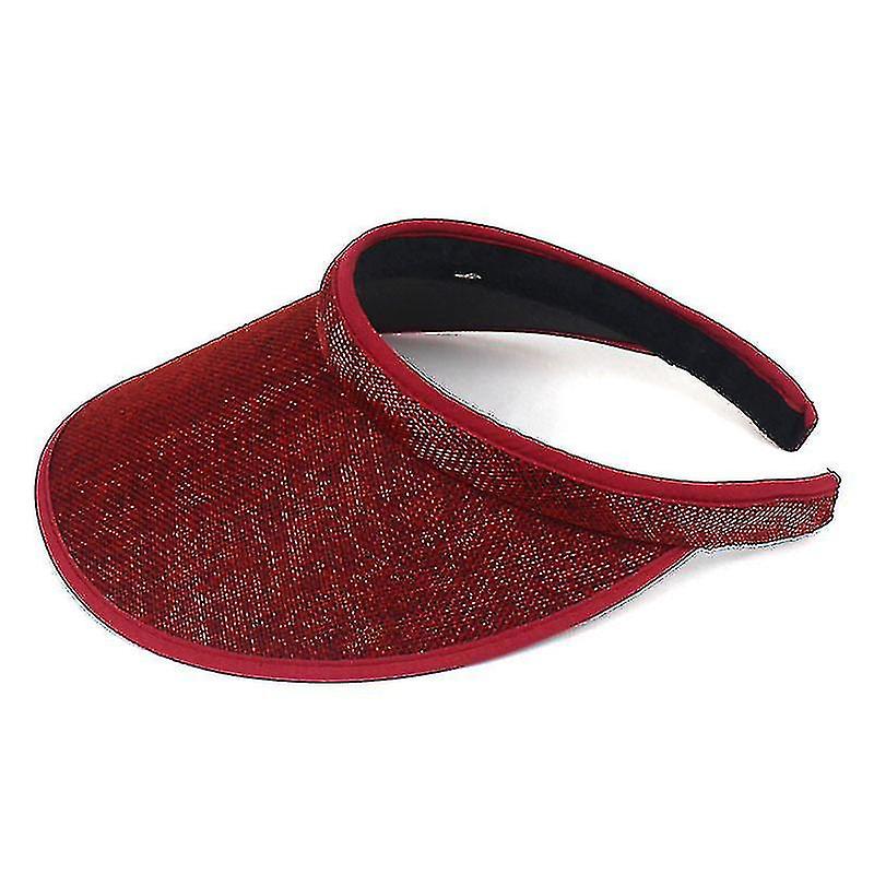 Clip On Visor Sun Visor Hat Wide Brim Clip On Head Cap Visors For Women ...