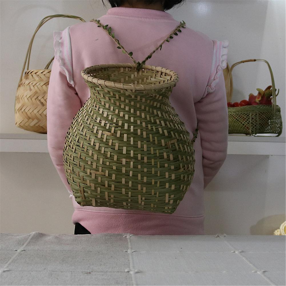 Handmade Bamboo Fish Baskets Craftsmanship Containers Outdoor Fishing ...