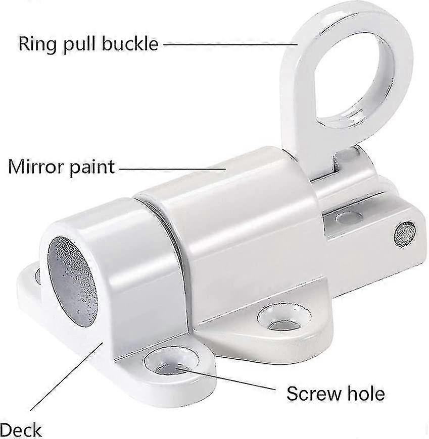 2pcs Automatic Door Latch, Aluminum Alloy Spring Bolt, Aluminum Door ...