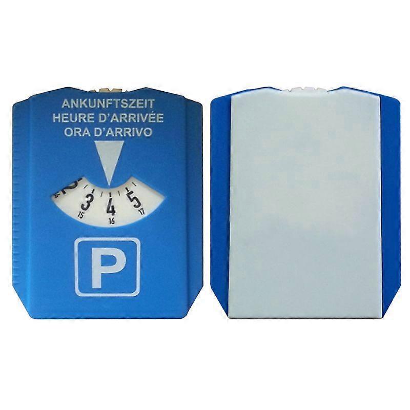 Car Parking Disc Timer Clock Arrival Time Display Blue Plastic Parking ...
