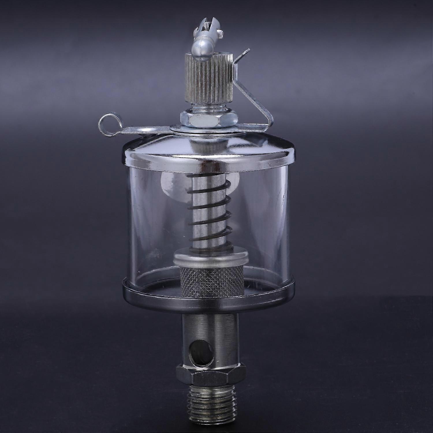 50mL Engine Machine Lubricator Oil Gravity Drip Feed Oiler Clear+Silver ...