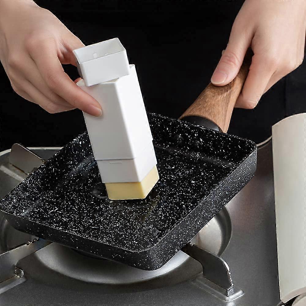 Butter shaker, rotating butter dish dispenser with lid (white) | Fruugo UK