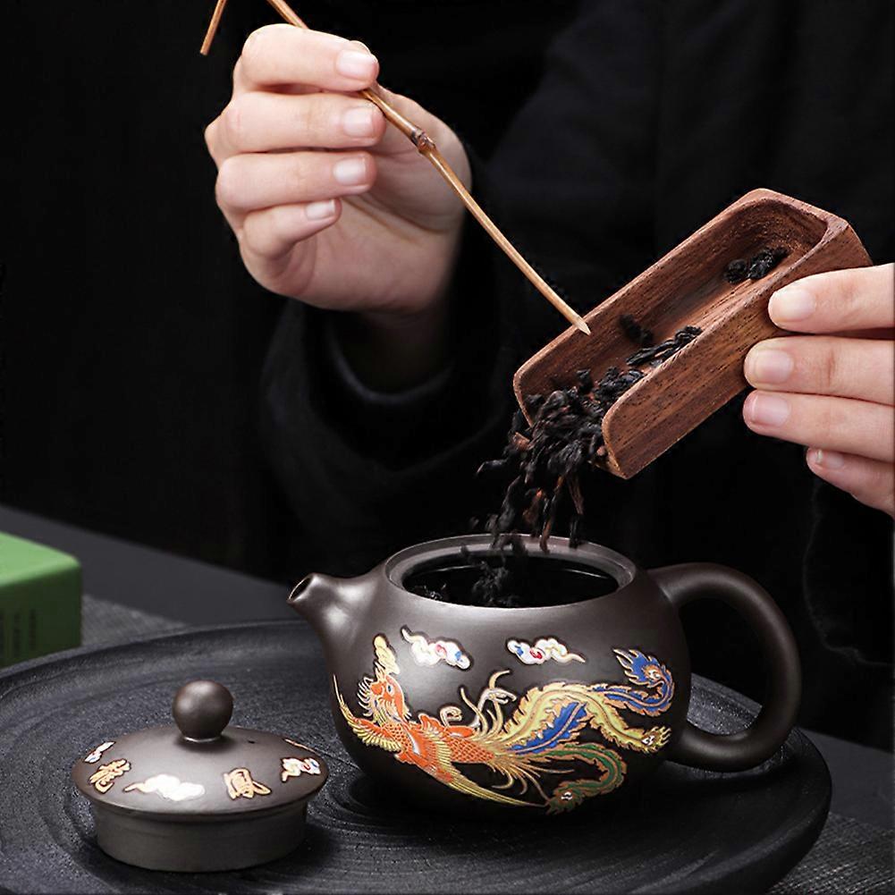 Hand-made Dragons Phoenixs Color-changing Purple Clay Teapot Easy ...