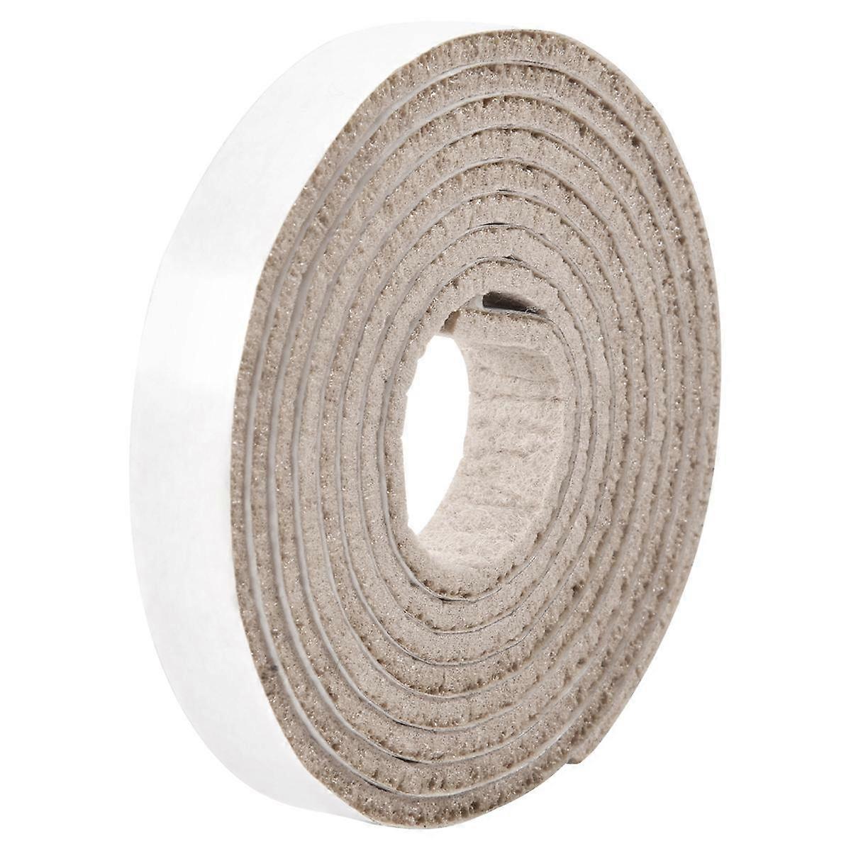 Self-Stick Heavy Duty Felt Strip Roll for Hard Surfaces (1/2 inch x 60 ...