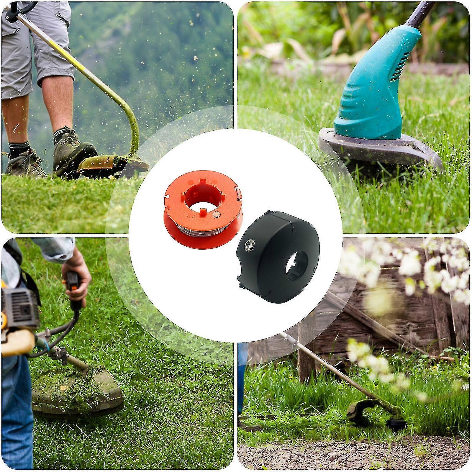 3 Spools 1cover Strimmer Spool Replacement For Bosch Art 23 26 30 Grass ...