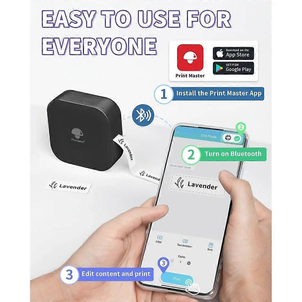 Phomemo Q30 Label Maker Mini Sticker Inkless Thermal Label Printer ...
