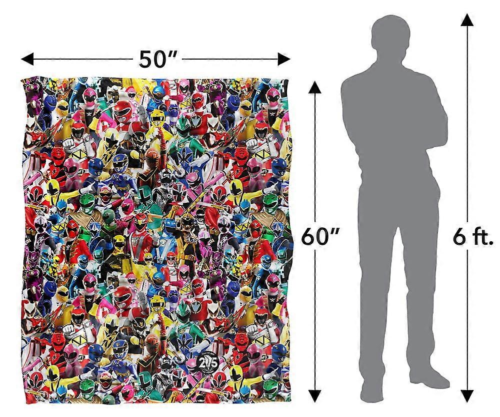 Power Rangers Crowd of Rangers Officially Licensed Silky Touch Super ...