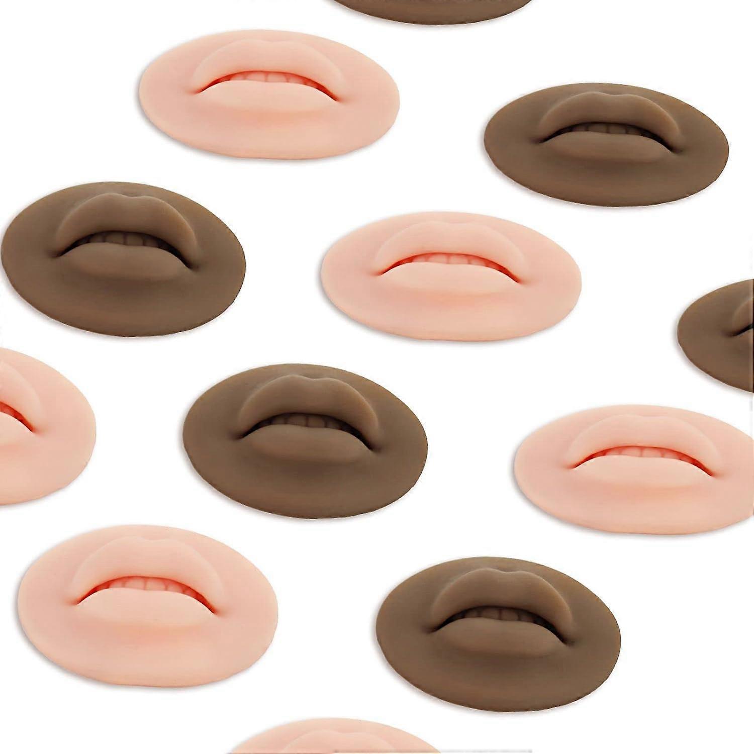 3pcs Portable Tattoos Lips Silicone Fake Skin Professional Fake Lips ...