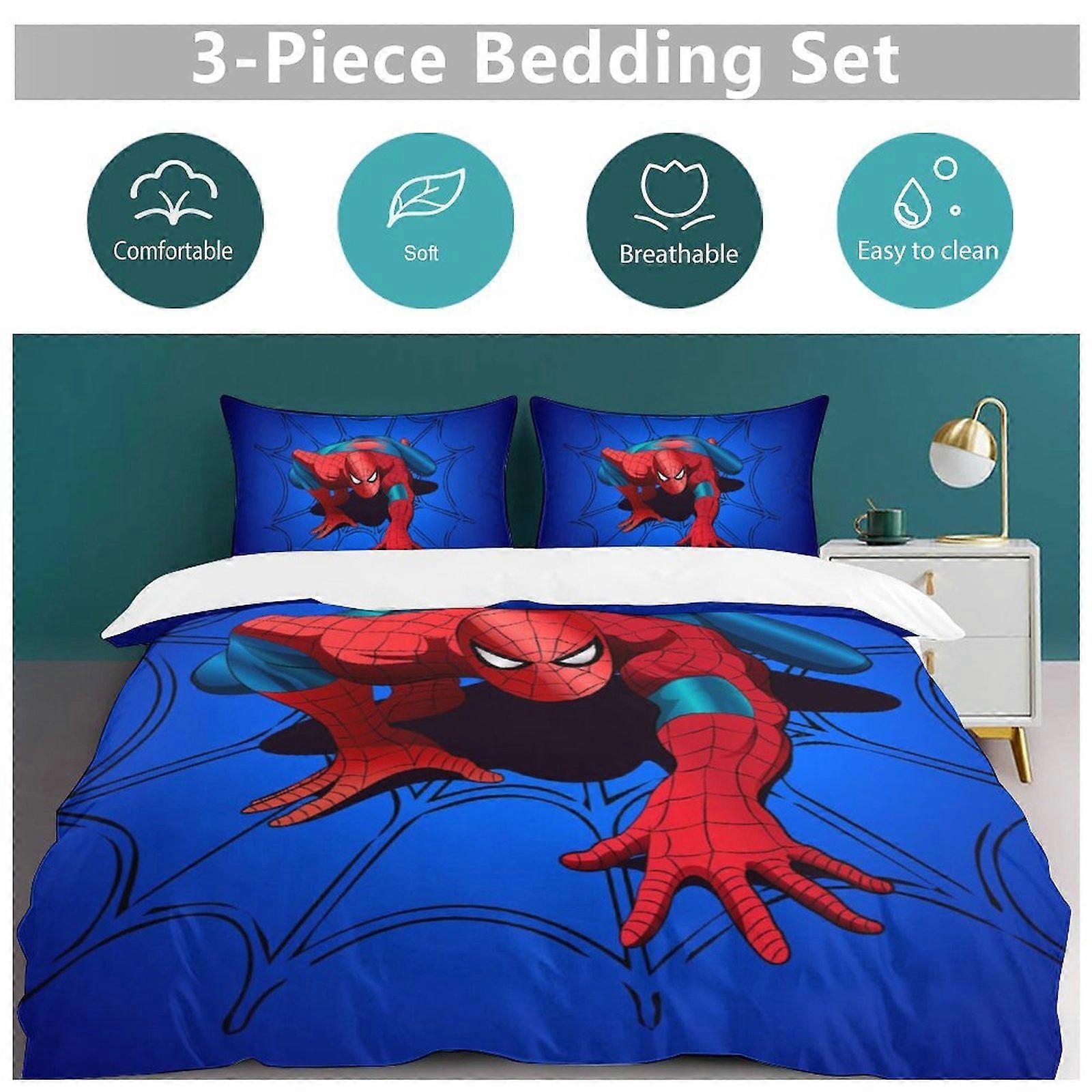 Bedding set WM635 Spider-Man Bedding Comforter Sets, 3-Piece Bedding ...