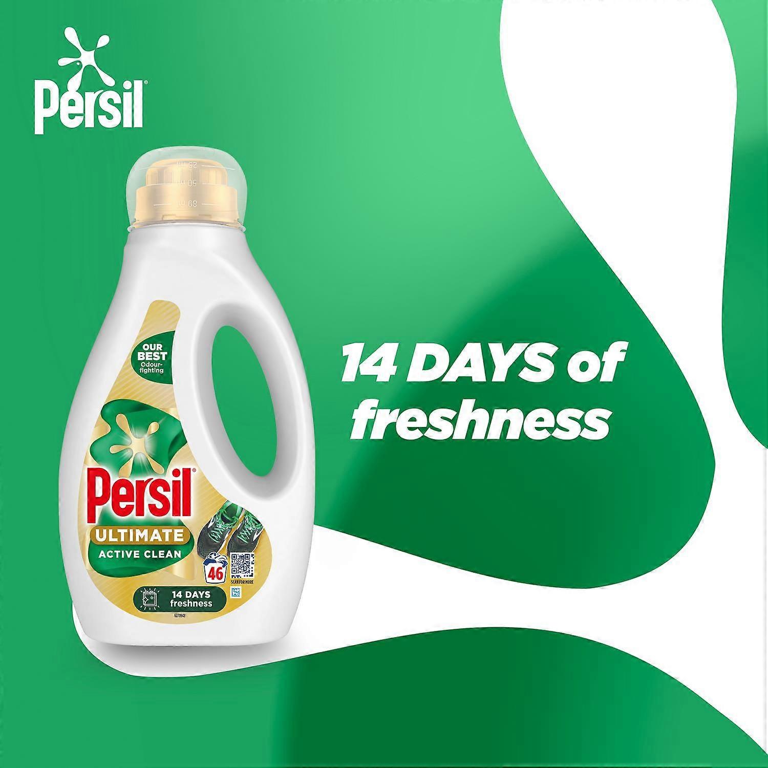 Persil Ultimate Liquid Detergent Active Clean Stain Removal 46W 1.242 L ...