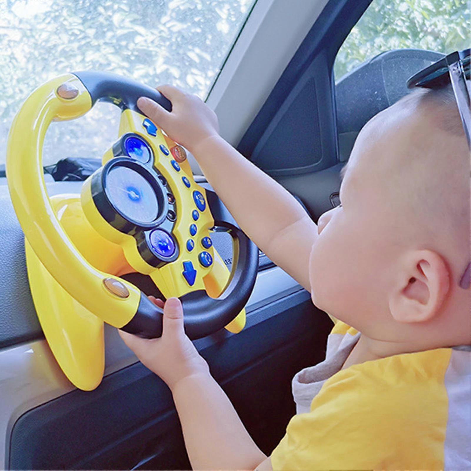 Passenger Seat Steering Wheel Toy with Music Light Kids Car Driving ...
