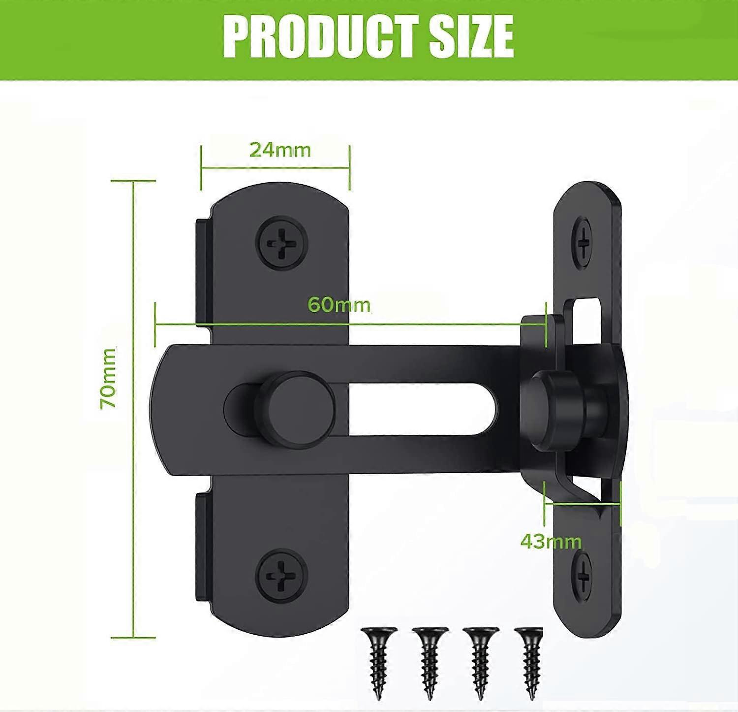 Stainless Steel 90 Degree Right Angle Sliding Barn Door Latch, Sliding ...