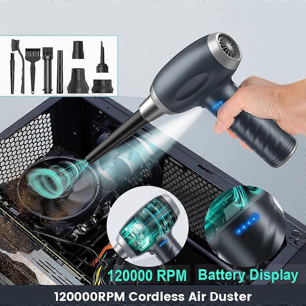 120000Rpm Cordless Air Duster Brushless Blower 90W Electric Wireless ...