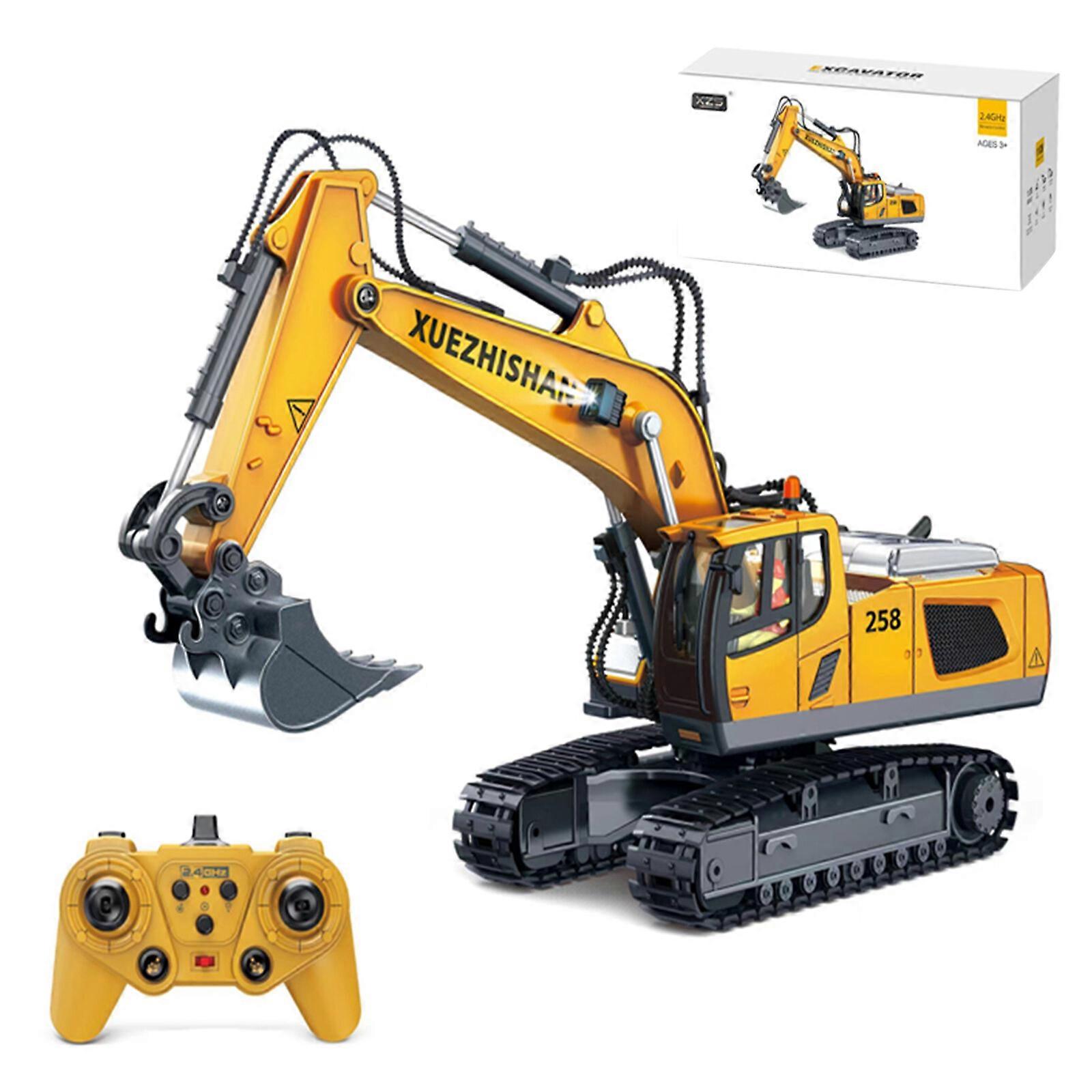 11 Channel Remote Control Vehicles Tractor Sandbox Toys Digger with ...