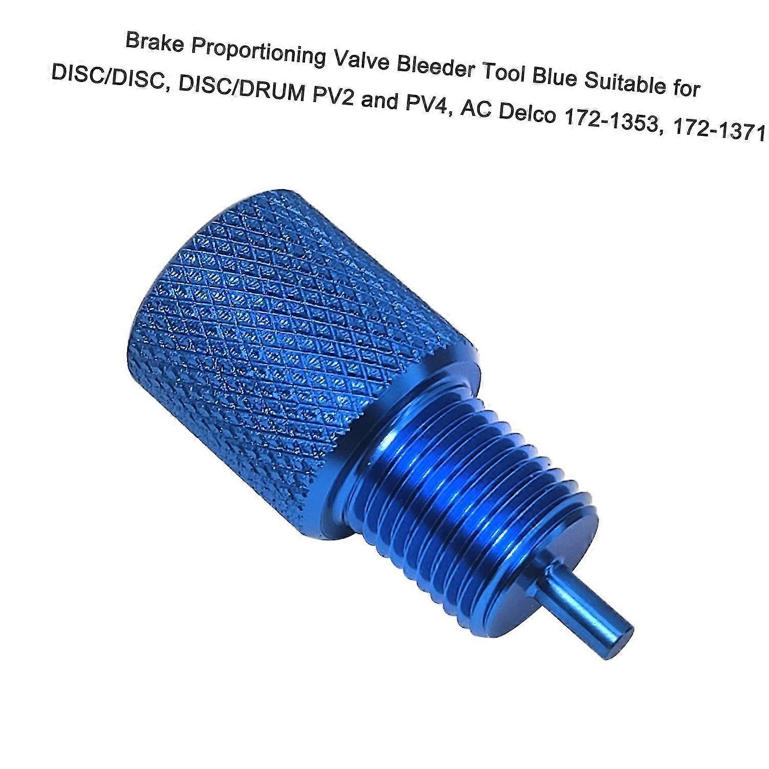 Brake Proportioning Valve Bleeder Tool Blue Suitable for DISC/DISC ...