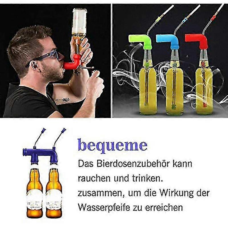 Double Beer Snorkel,beer ,drink Beer Funnel,beer Wine Dispenser With ...