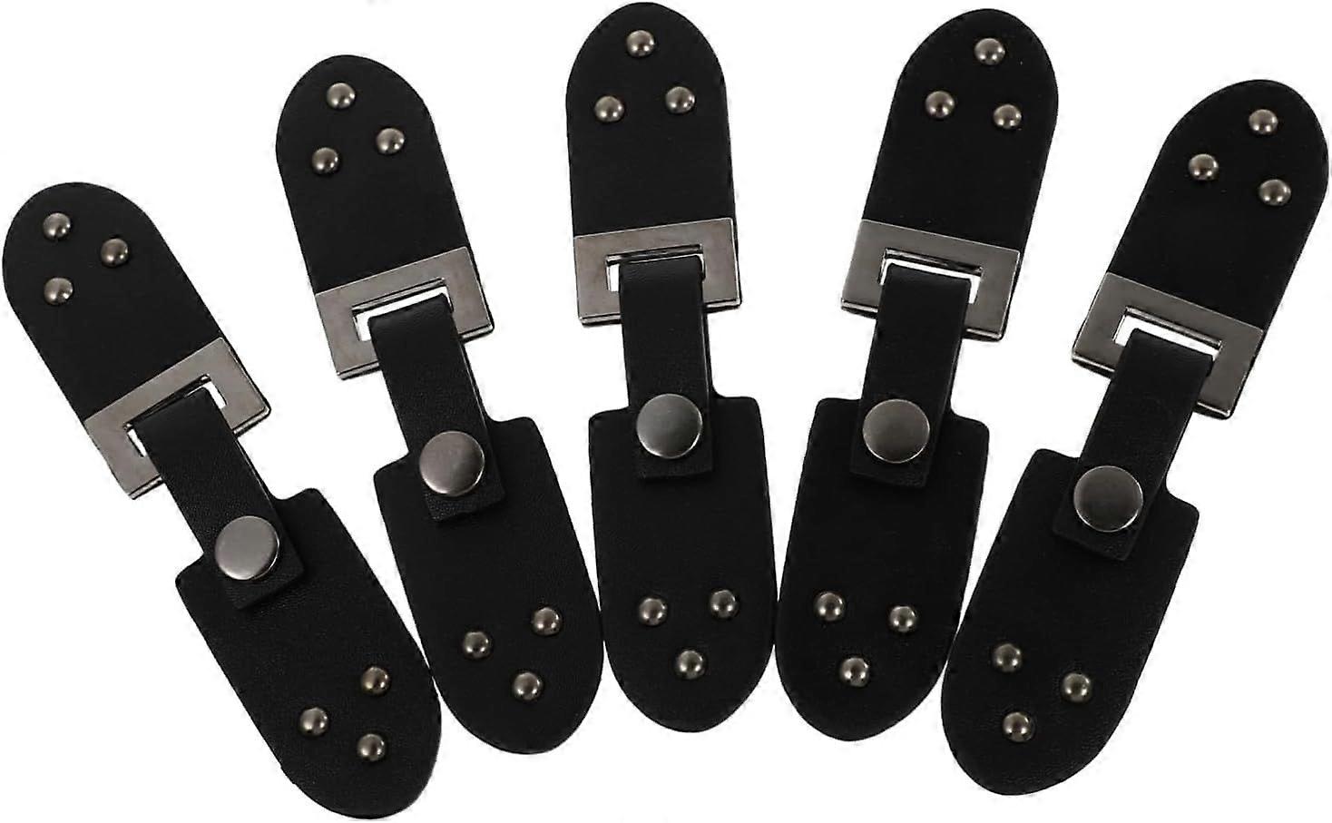 5pcs Leather Buckle Coat Fastener Button down Dress Coat Toggle Buckles ...