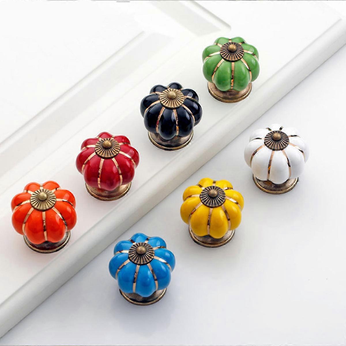 Ceramic Drawer Knobs, Pumpkin Shape Knob for Kitchen Cabinets | Fruugo UK
