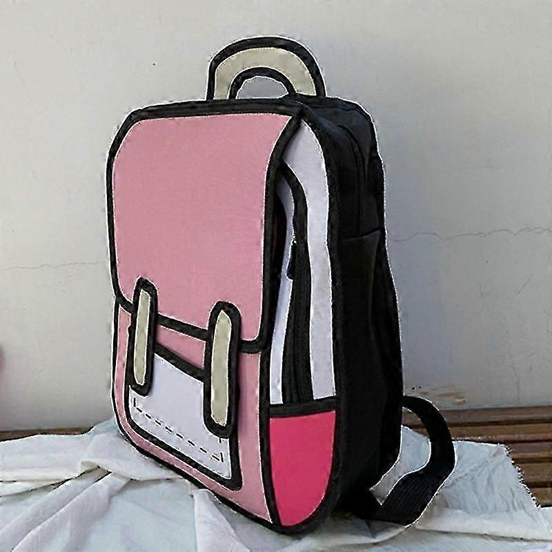 Fashion Unisex 2d Drawing Backpack Cute Cartoon School Bag Comic ...