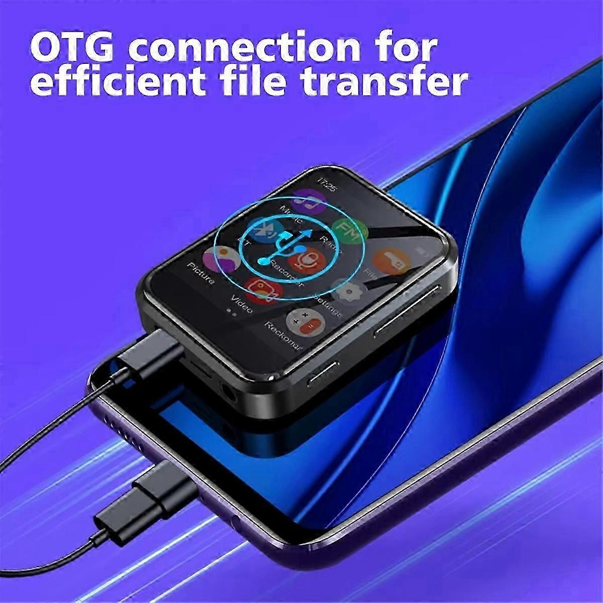 Portable MP3 Player Bluetooth 5.4 HiFi Music Player MP3 Walkman Touch ...