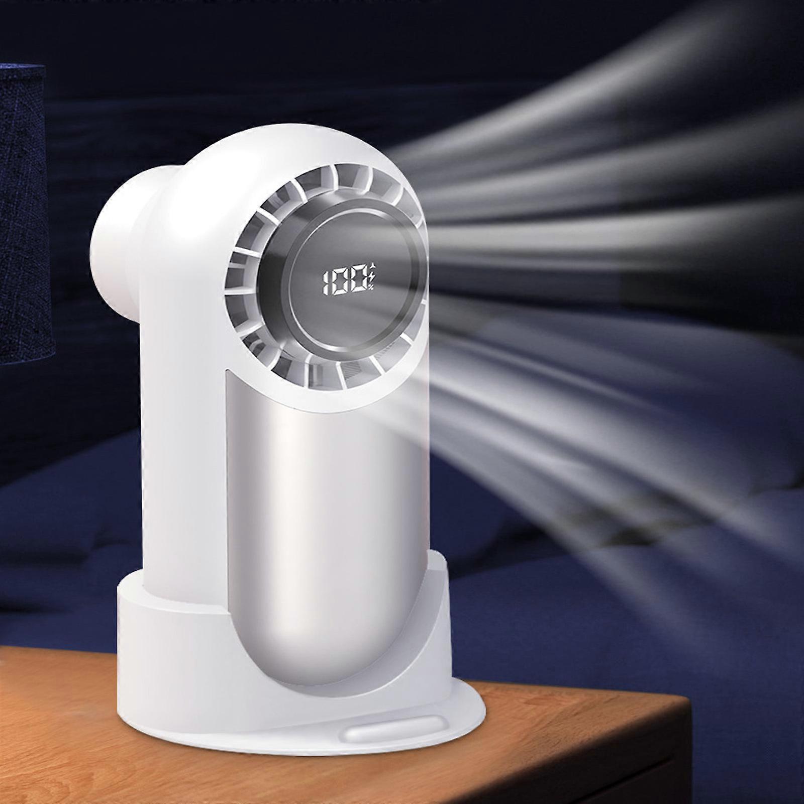 Air Cooling Fan Travel Fan Digital Display Handheld Fan 3600mAh Quiet ...