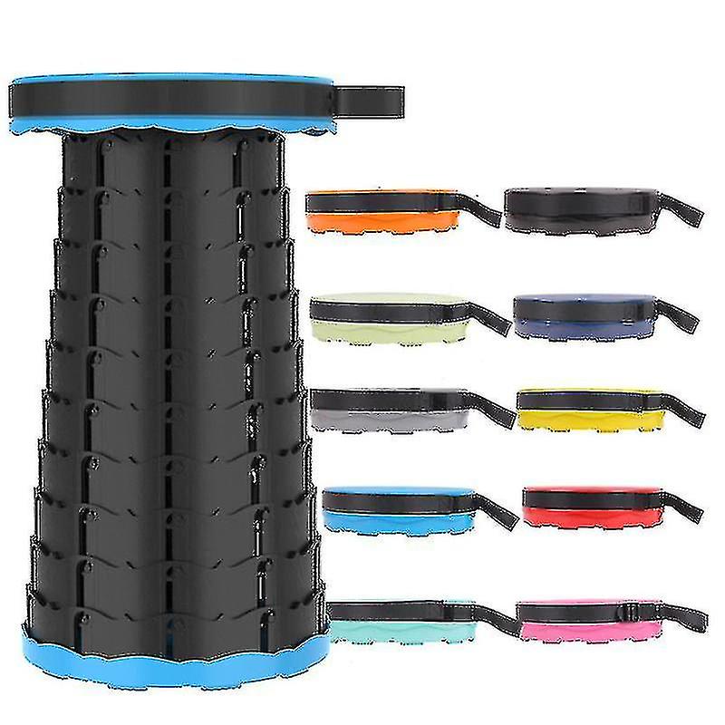 Portable Folding Stool Retractable Pop Up Outdoor Travel Seat Camp ...