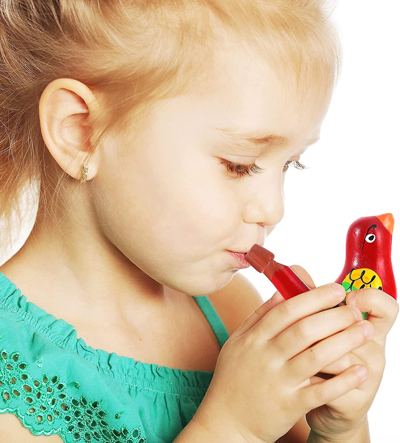 6Pcs Colorful Ceramic Water Bird Whistles Toy Funny Bath Musical Toys ...