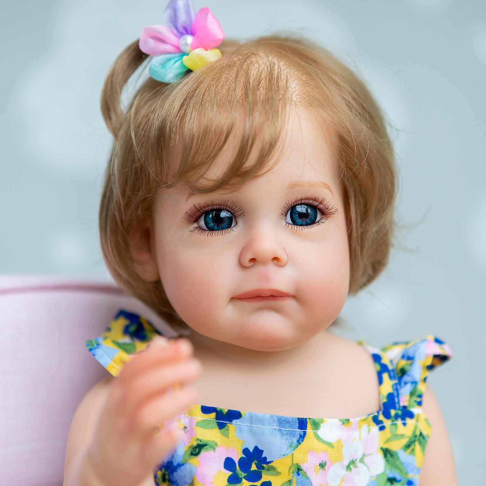 Npk 55cm Full Body Silicone Reborn Toddler Girl Princess Maggi Hand ...