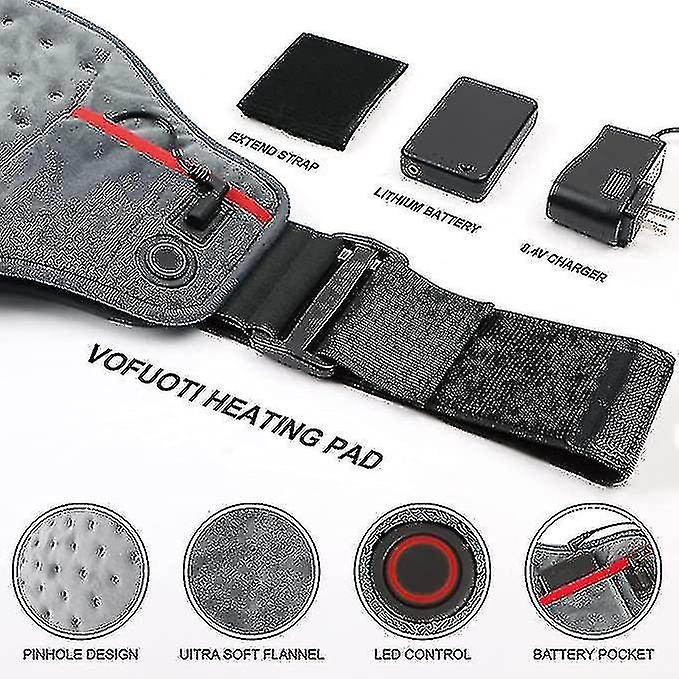 Cordless Heating Pad, Portable Heating Pad With Battery Pack And 3 ...