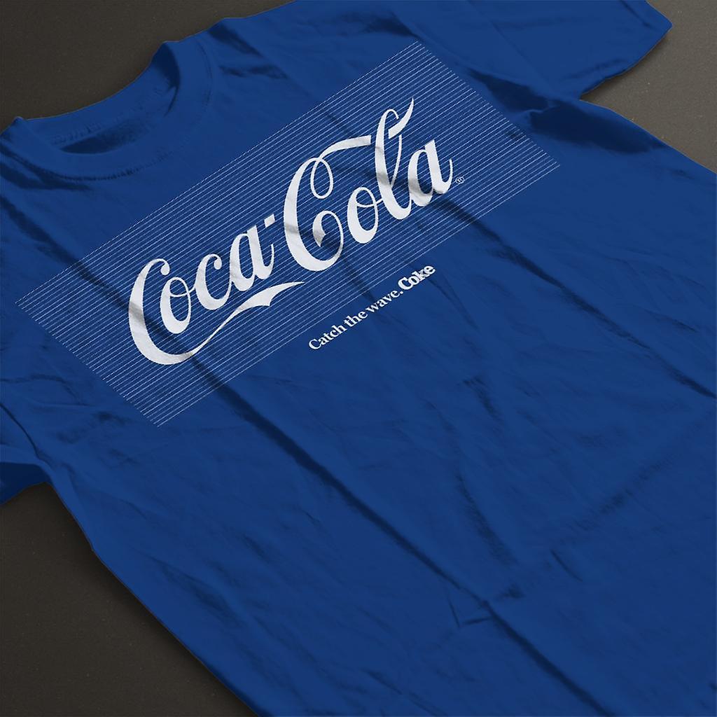 Coca Cola White Stripes Logo Men's T-Shirt | Fruugo UK