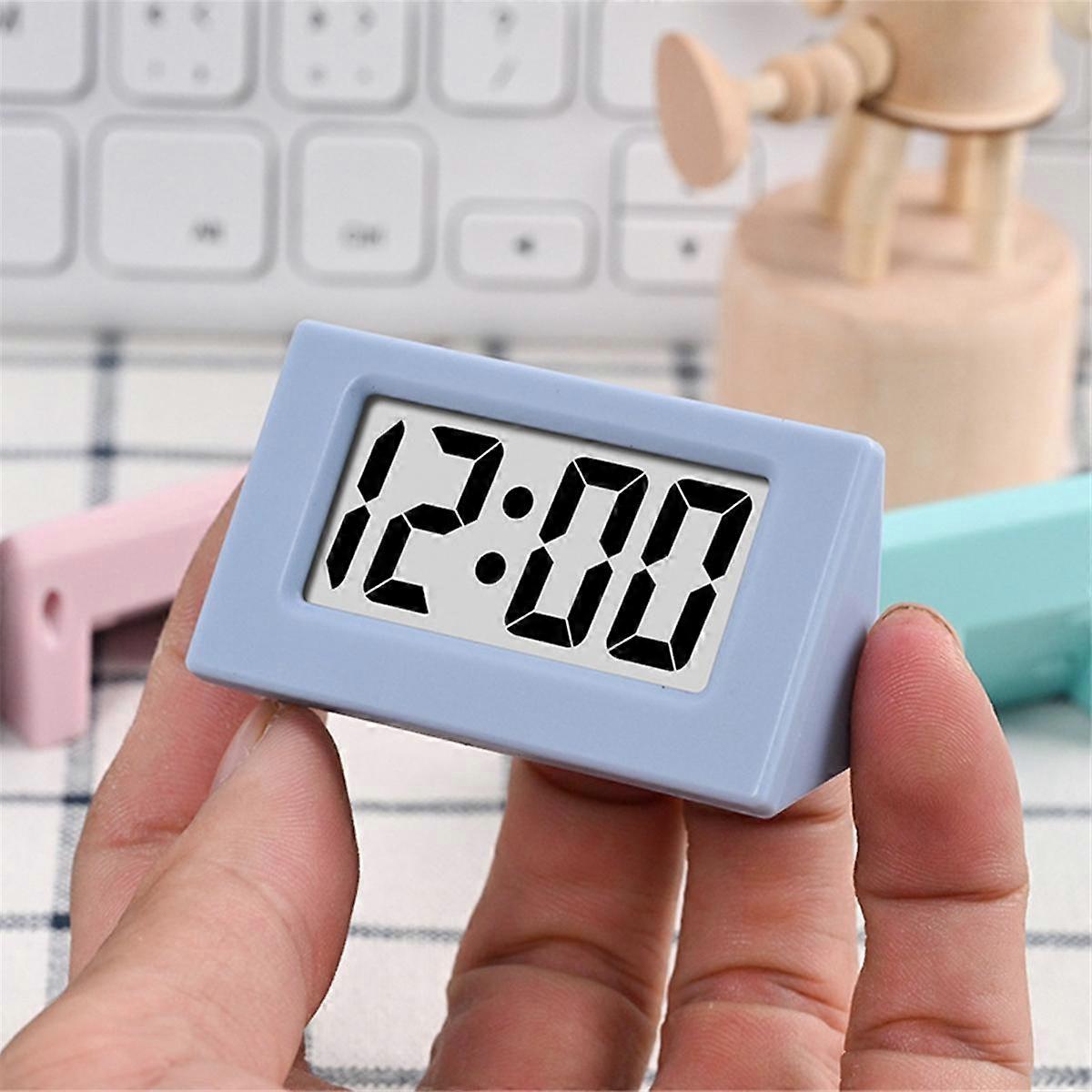 Mini Clock Triangle LED Screen Lectronic Digital Alarm Screen Desktop ...